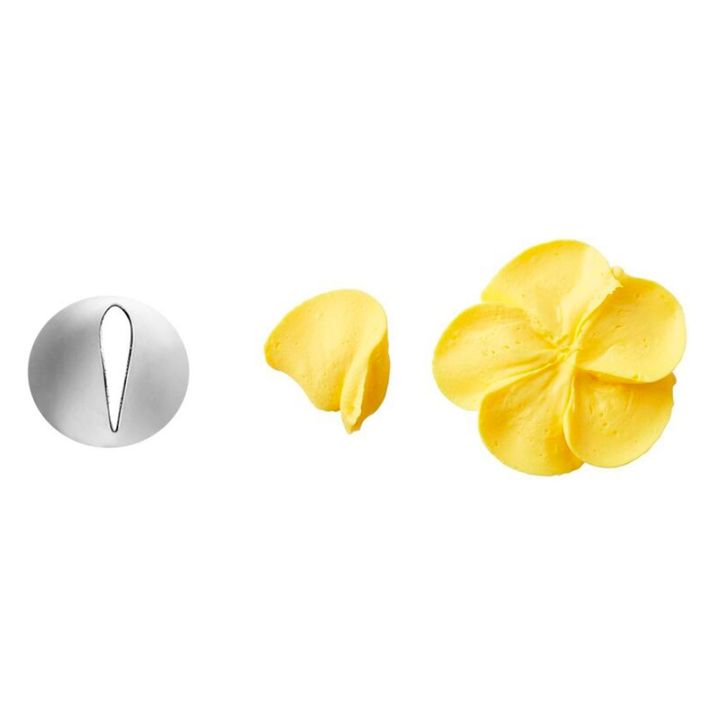 Wilton – Boquilla #104 – Pétalo Longitud 1,4 cm – Flor de harina